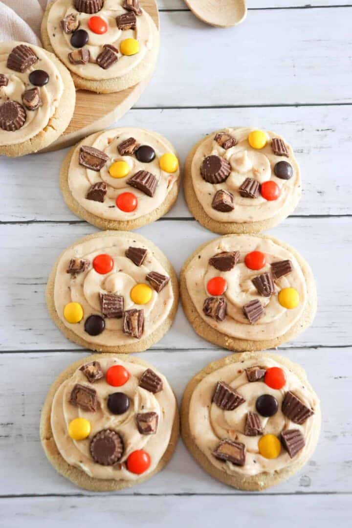 Reese's Pieces Peanut Butter Cookies - Salt & Spoon
