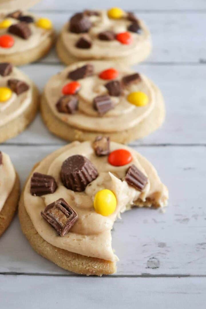 Reese's Pieces Peanut Butter Cookies - Salt & Spoon