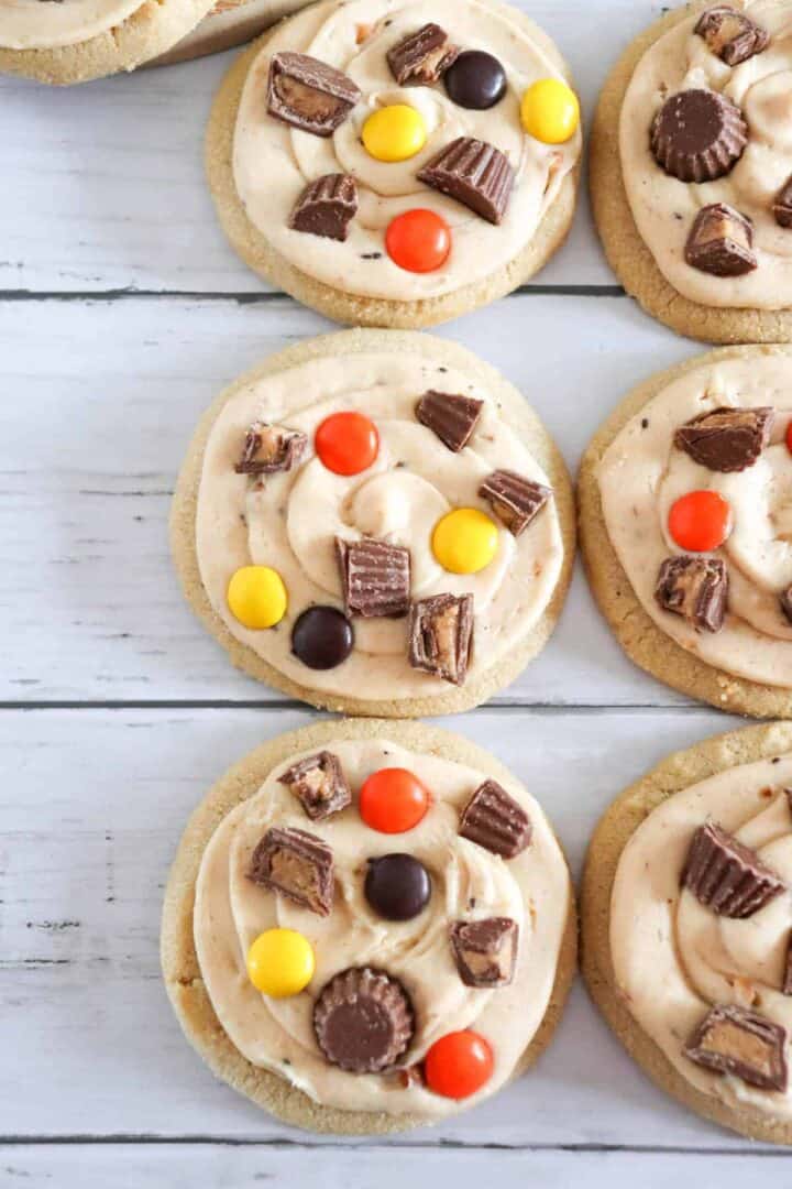 Reese's Pieces Peanut Butter Cookies - Salt & Spoon