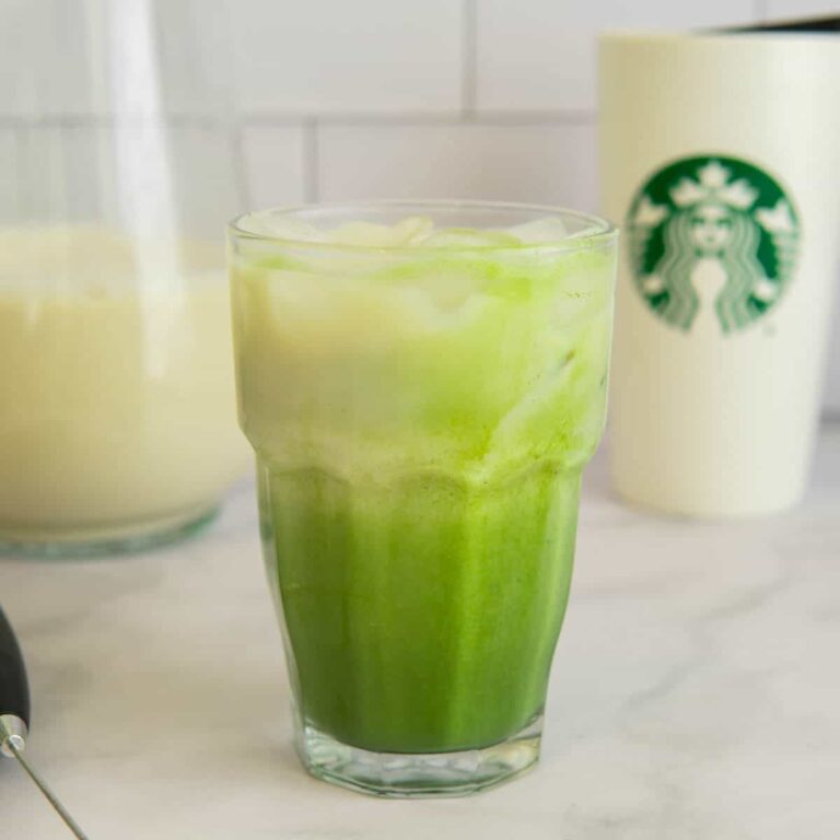 Oat Milk Matcha Latte Recipe (Hot Or Iced) - Salt & Spoon