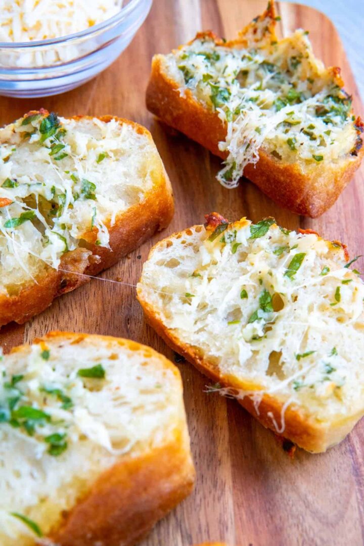 Parmesan Stuffed Garlic Bread Recipe - Salt & Spoon