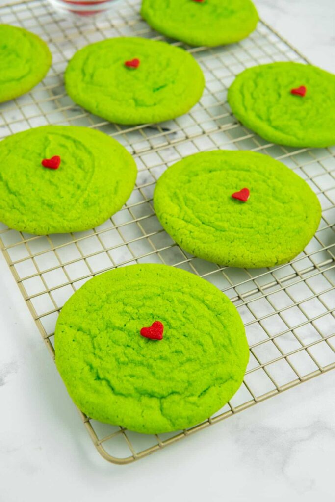 Easy Grinch Sugar Cookies - Salt & Spoon