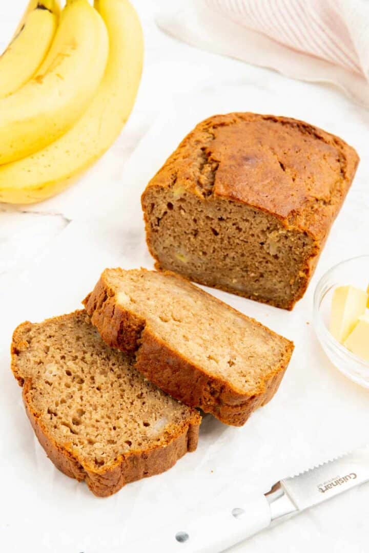 Ridiculously Easy 4 Ingredient Banana Bread - Salt & Spoon