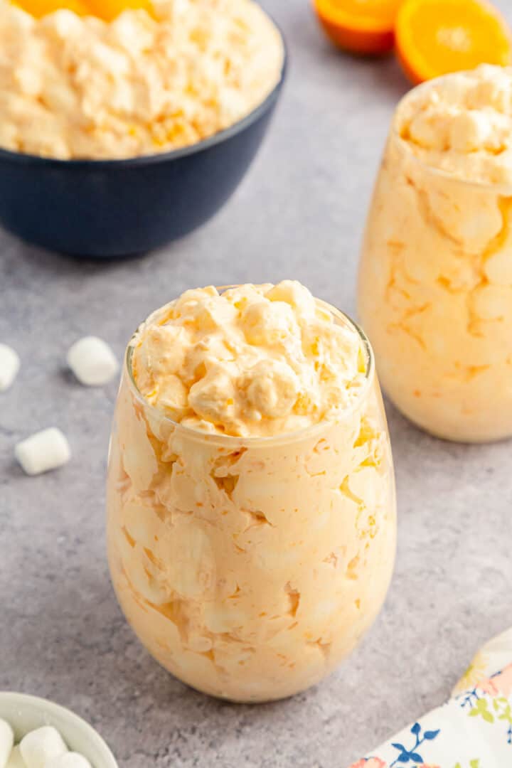 Easy Orange Fluff Salad With Jello - Salt & Spoon