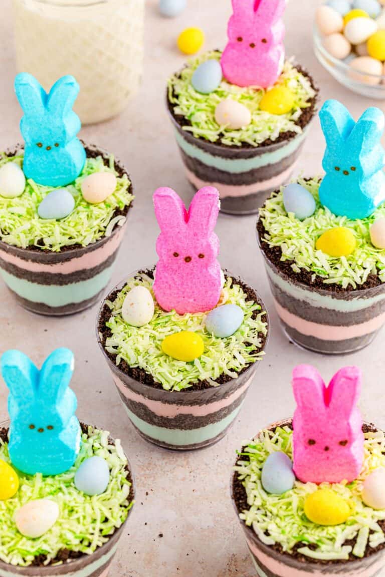 Peeps Easter Dirt Cups - Salt & Spoon