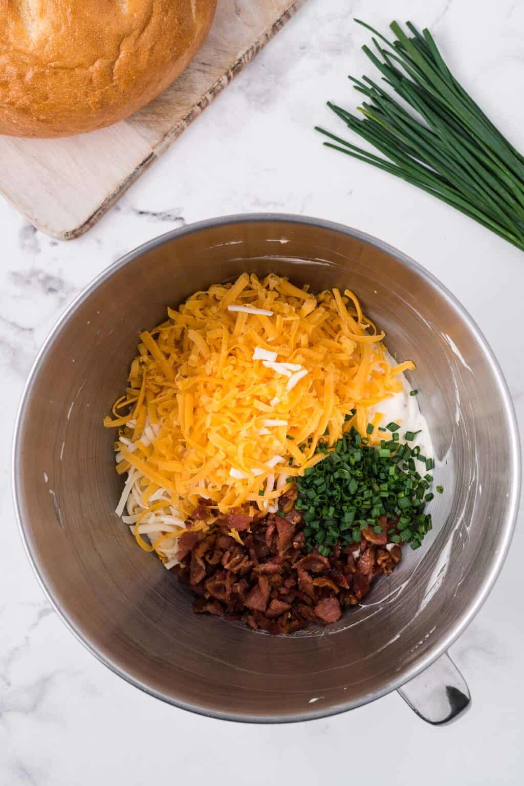 Cheese And Bacon Cob Loaf - Salt & Spoon