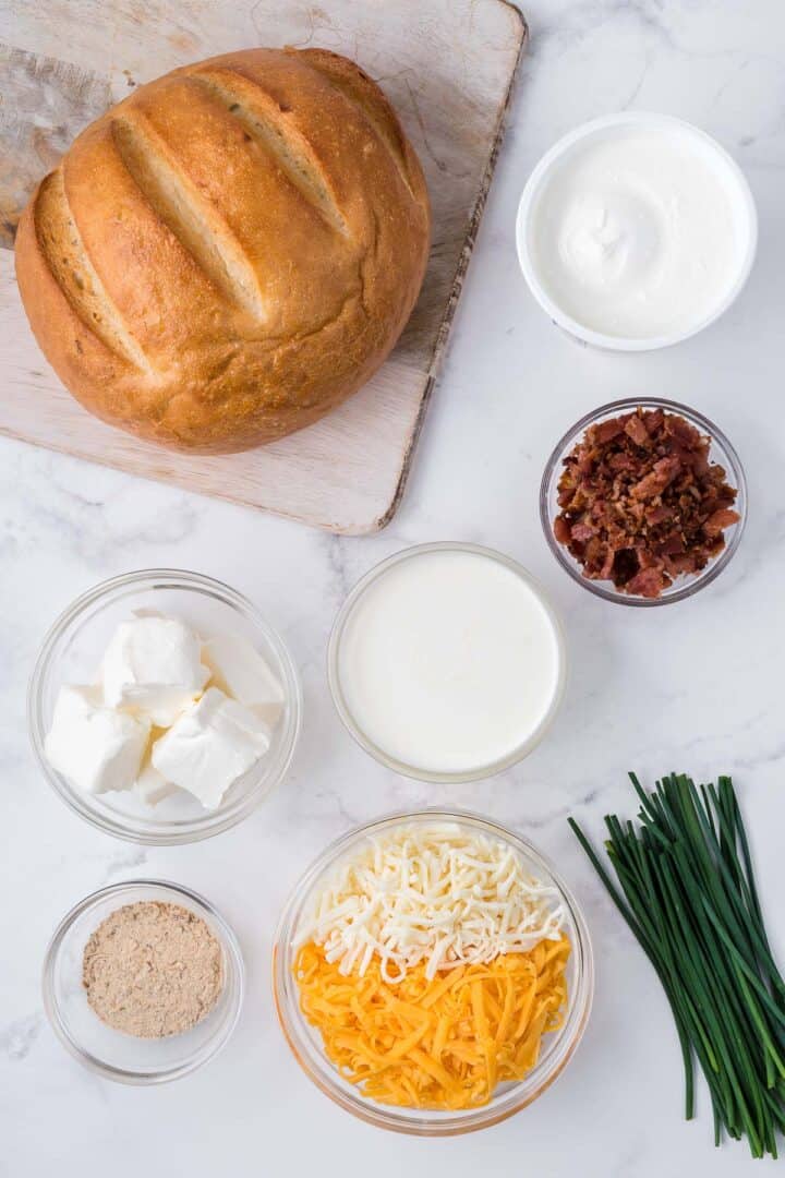 Cheese And Bacon Cob Loaf - Salt & Spoon