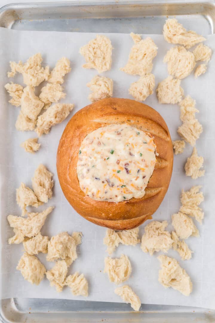 Cheese And Bacon Cob Loaf - Salt & Spoon